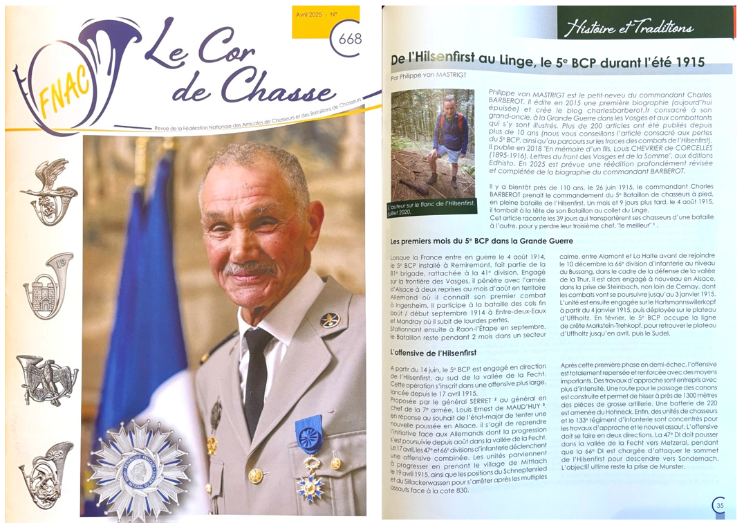 Le Cor de Chasse célèbre le 110e anniversaire des combats dans les ...